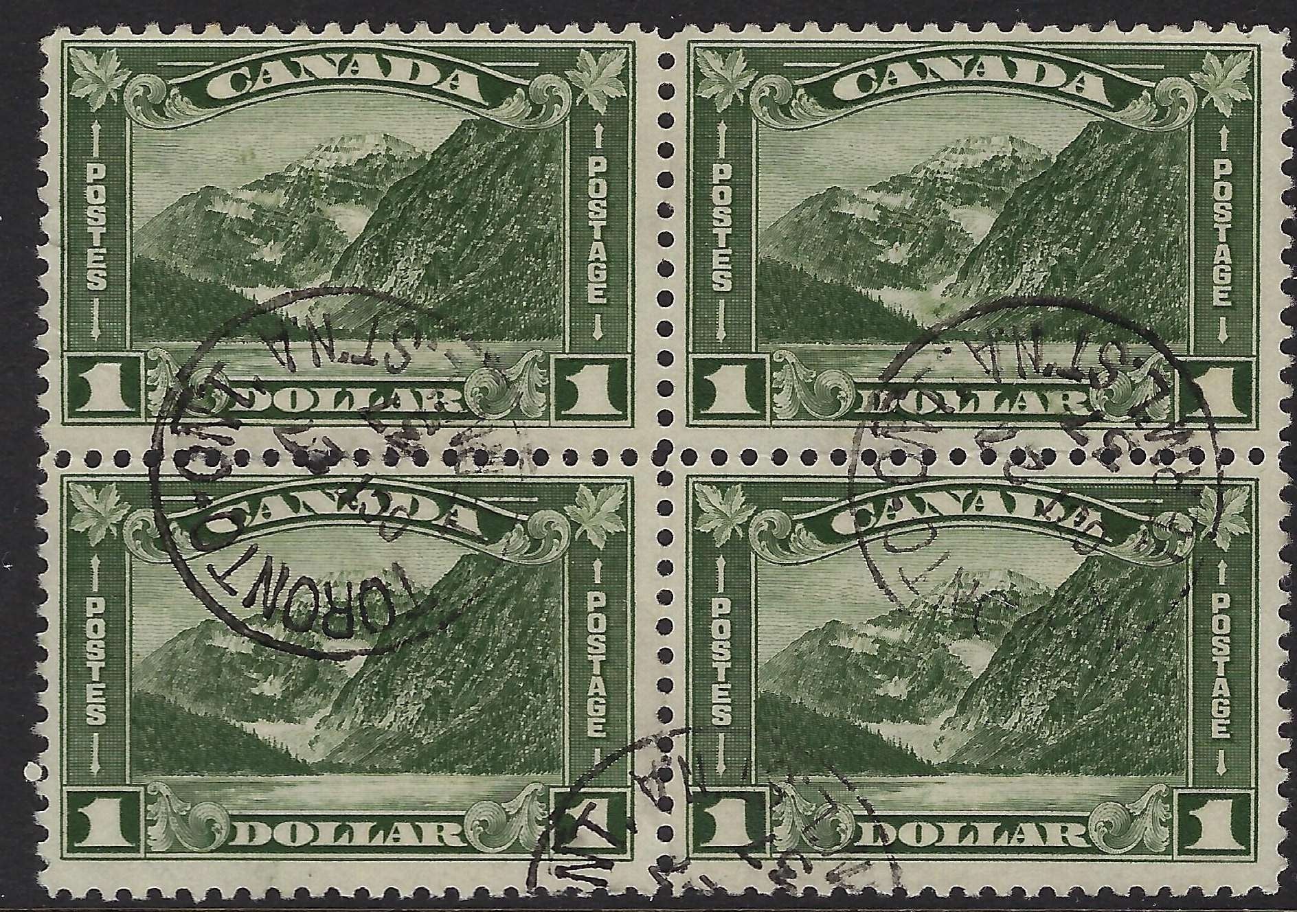 Canada 177 - Used $1.00 Edith Cavell Block of 4 – Durbano Stamps